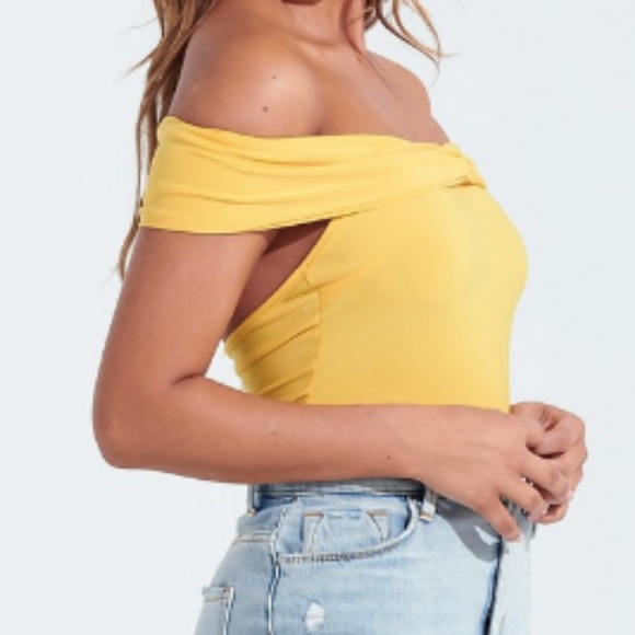 TwoSeptembers | Tops | Off The Shoulder Open Back Bodysuit | Poshmark